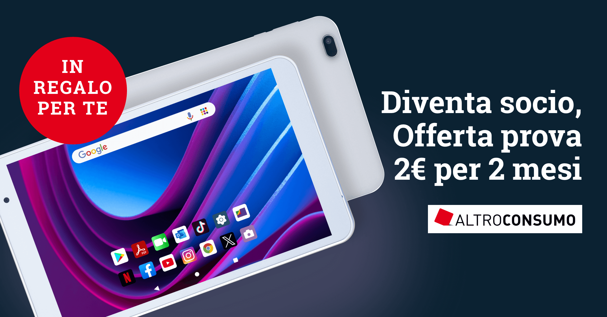 Scopri Altroconsumo con 2€ per i primi 2 mesi + 50% di sconto per 12 mesi