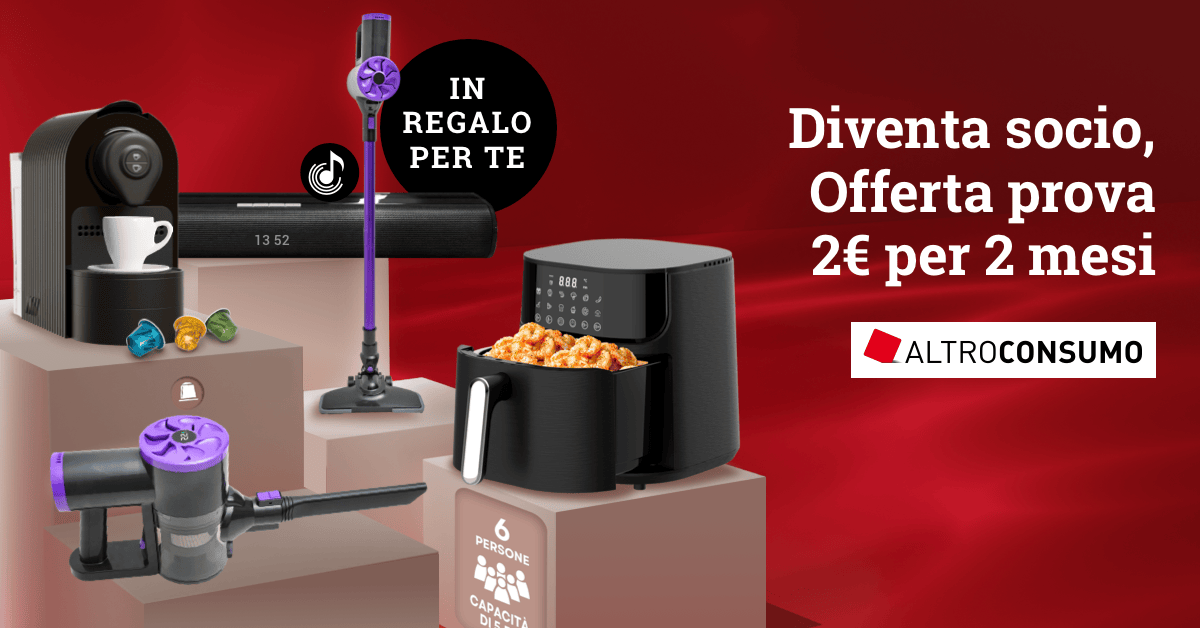Scopri Altroconsumo con 2€ per i primi 2 mesi + 50% di sconto per 12 mesi